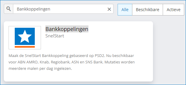 De bankkoppeling activeren